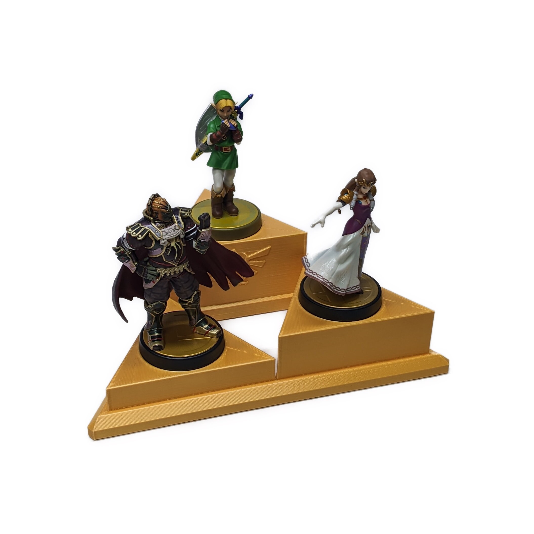 3-tier Triforce Display Stand Compatible With Amiibo Figurines ...