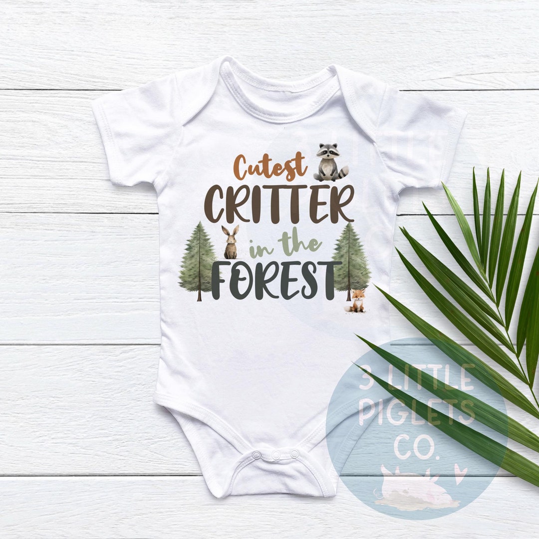 Cutest Critter in the Forest Onesie® Woodland Animals Onesie® Forest ...