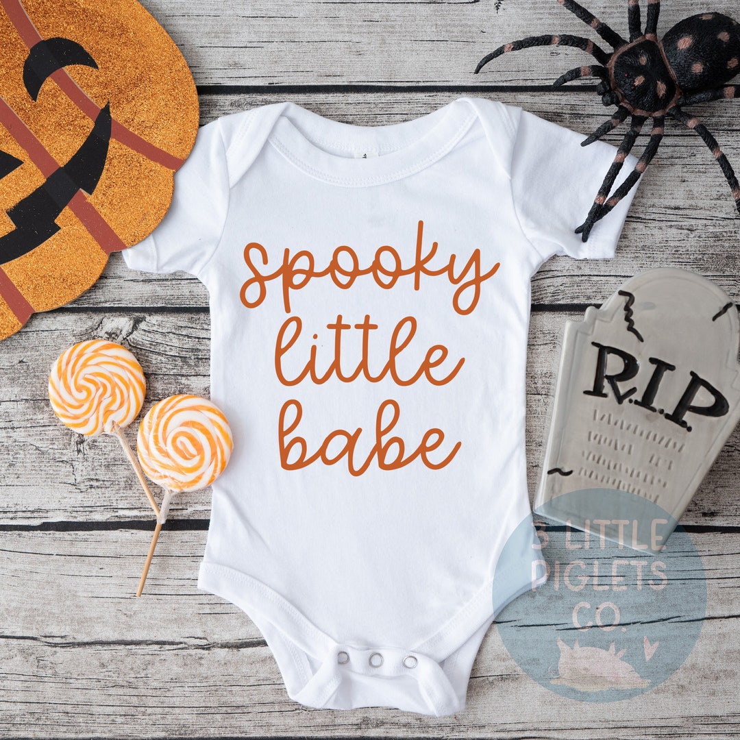 Spooky Little Babe Onesie® Halloween Baby Onesie® Spooky Girl Baby Halloween Clothes Cute ...