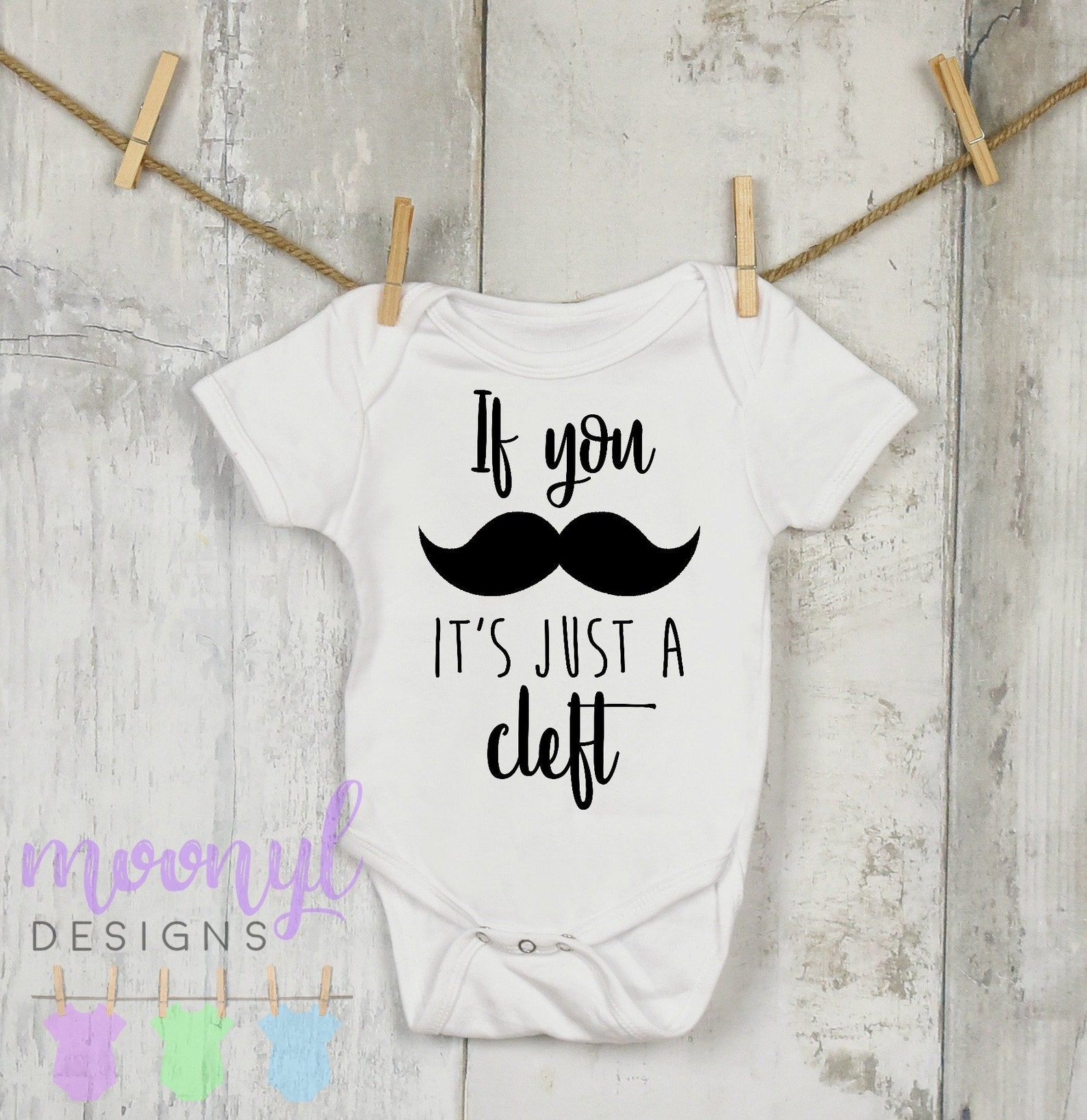 If You Mustache It's Just a Cleft Cleft Lip and Palate | Etsy