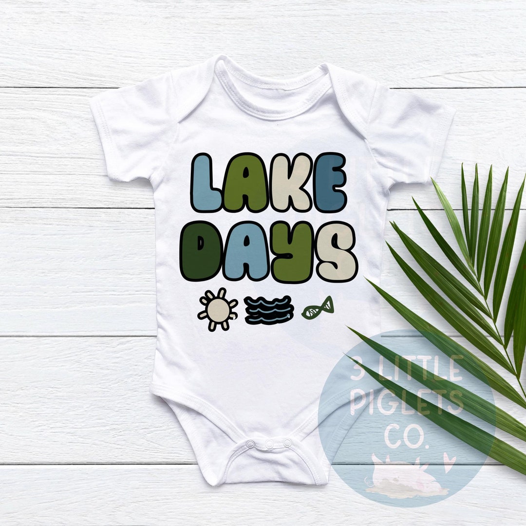 Lake Days Onesie® Baby Lake Onesie® Summer Baby Outfit Lake Life Baby ...