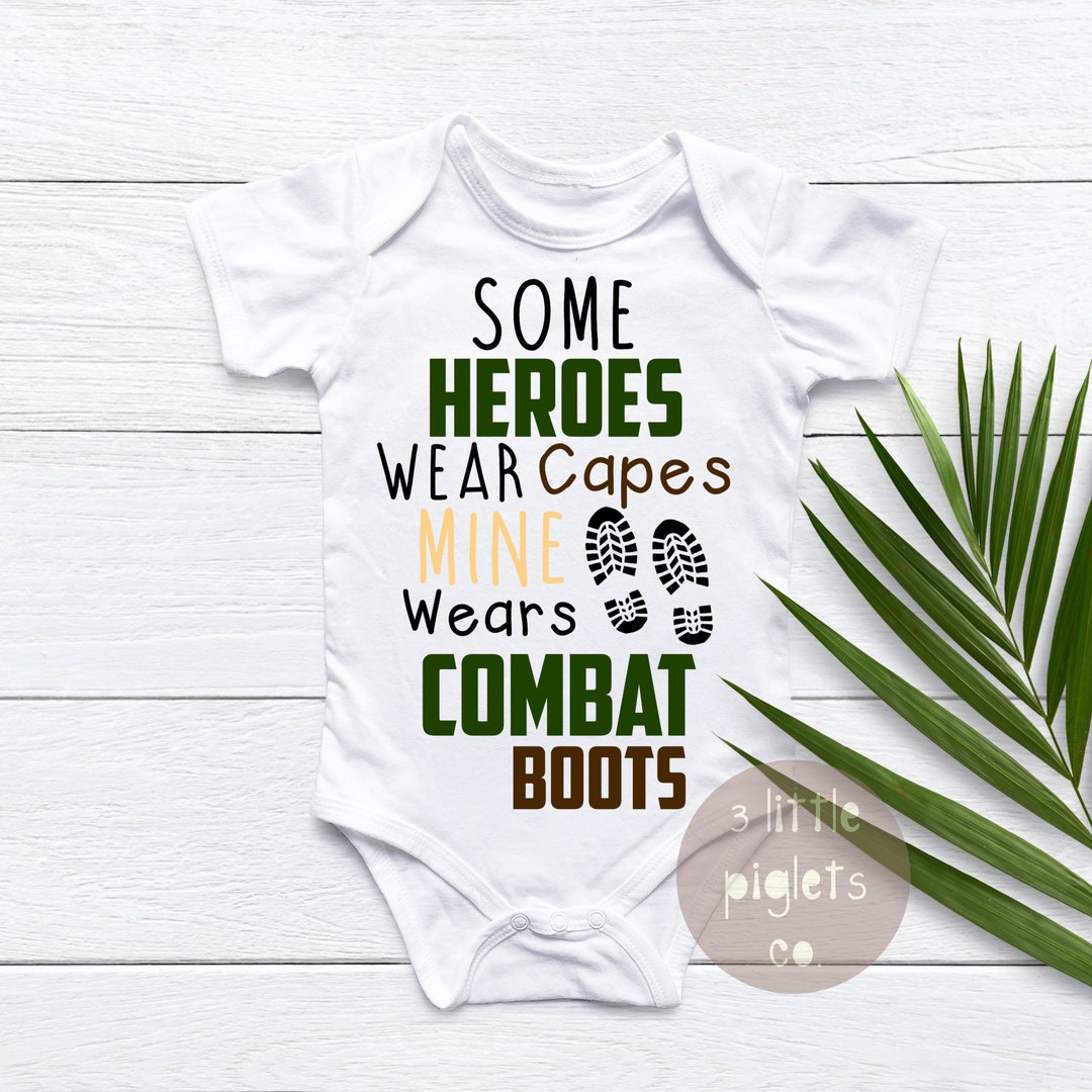 Army Baby Onesie®, Some Heroes Wear Capes, Army Baby Announcement, Army ...