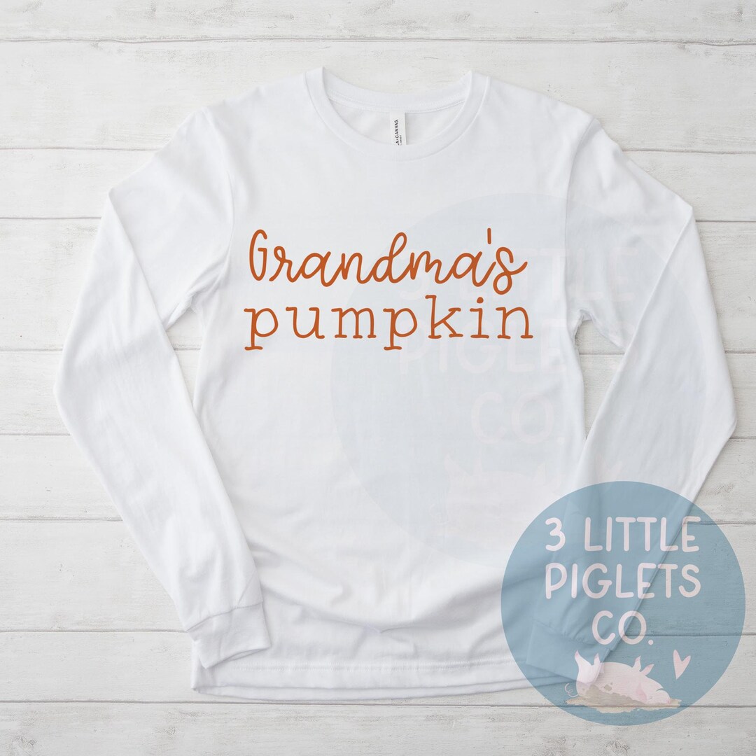 Grandmas Pumpkin Shirt Fall Pumpkin Shirt Fall Kids Shirt Grandma Shirt ...