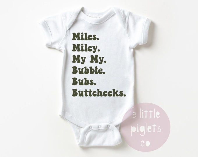 Personalized Baby Nickname Onesie® Custom Nickname Neutral Onesie® - Etsy