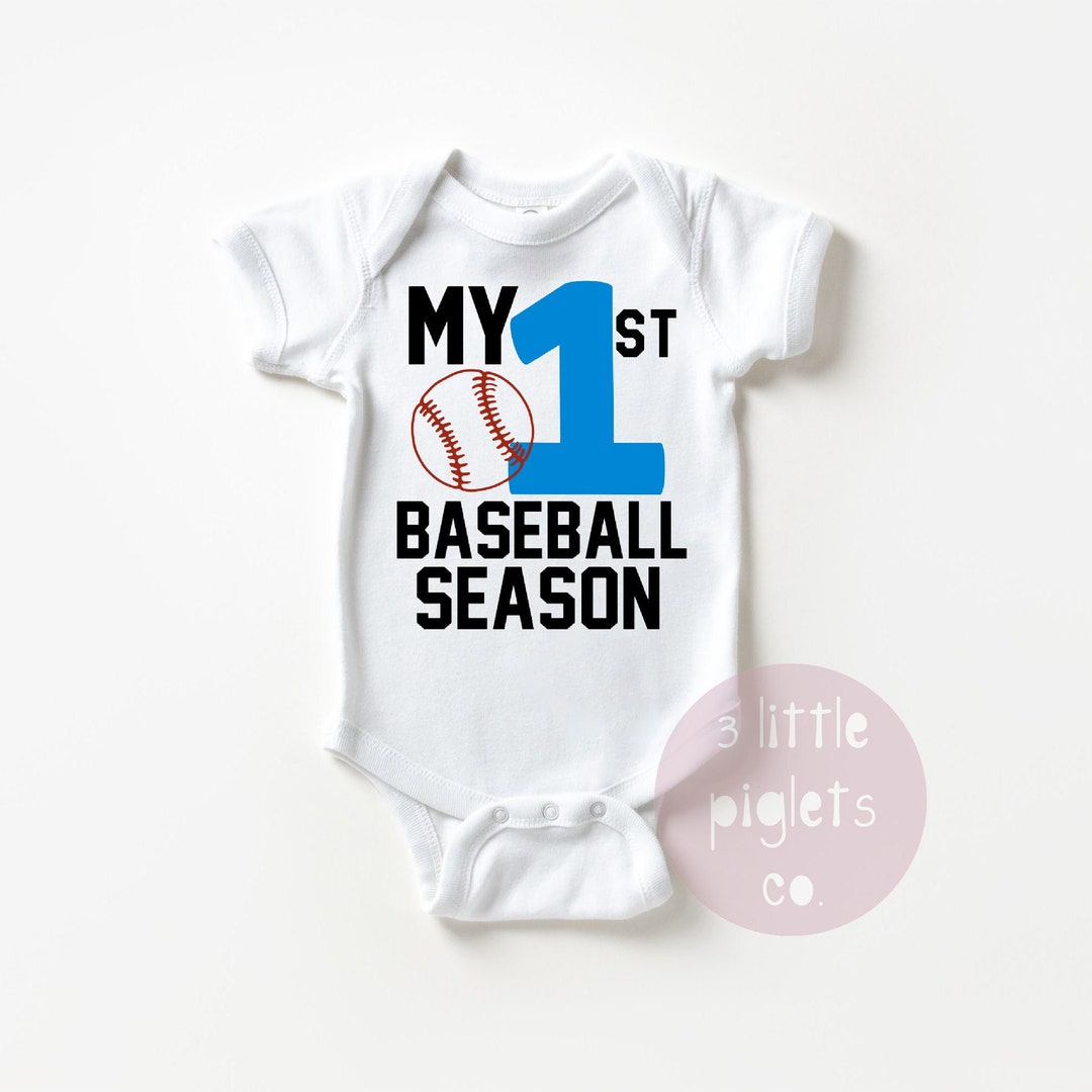 Baseball Baby Onesie® First Baseball Season Outfit Baby Baseball Lover ...