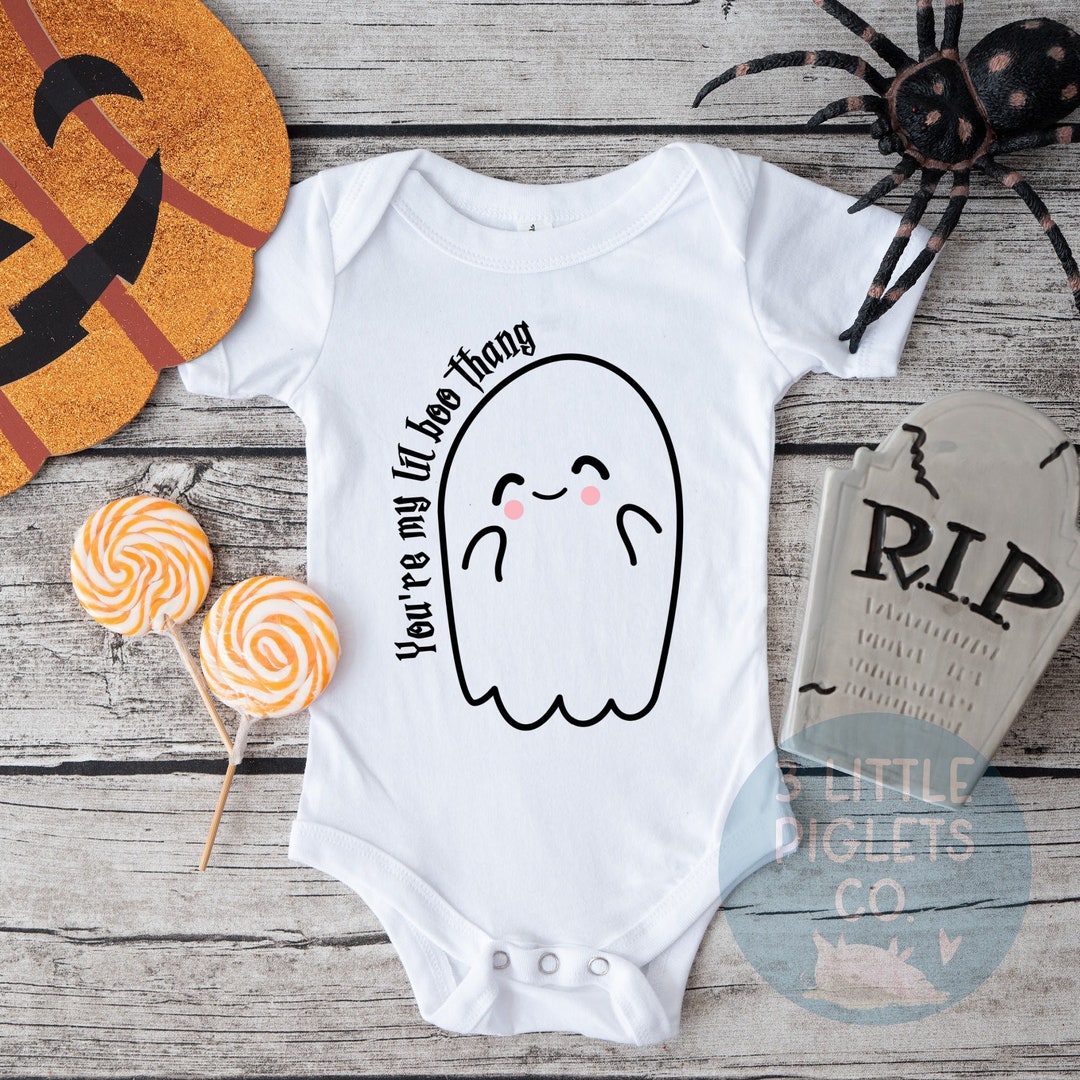 You're My Lil Boo Thang Cute Baby Halloween Onesie® Ghost Onesie® Boo ...