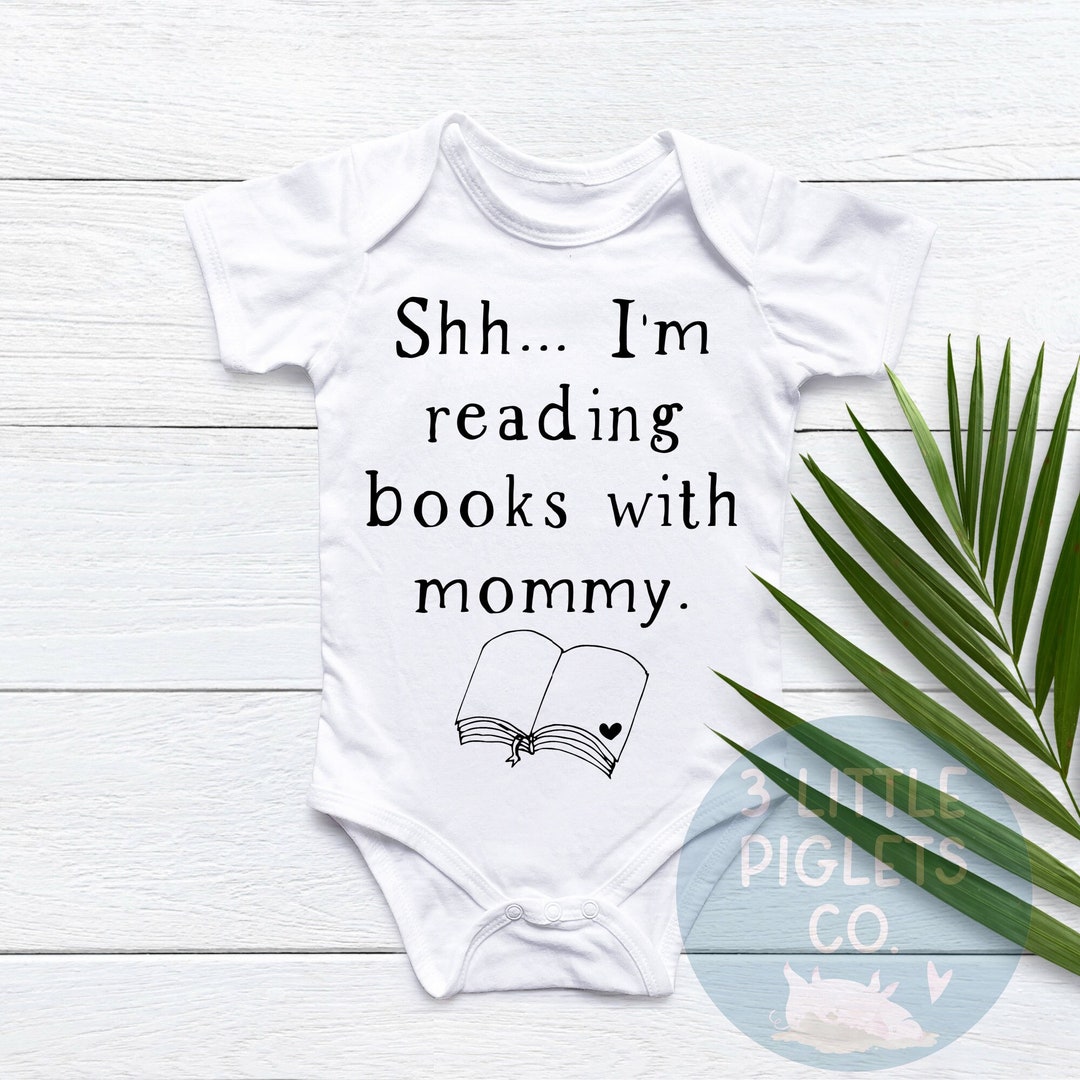Reading Books With Mommy Baby Book Onesie® Baby Bookworm Book Lovers ...