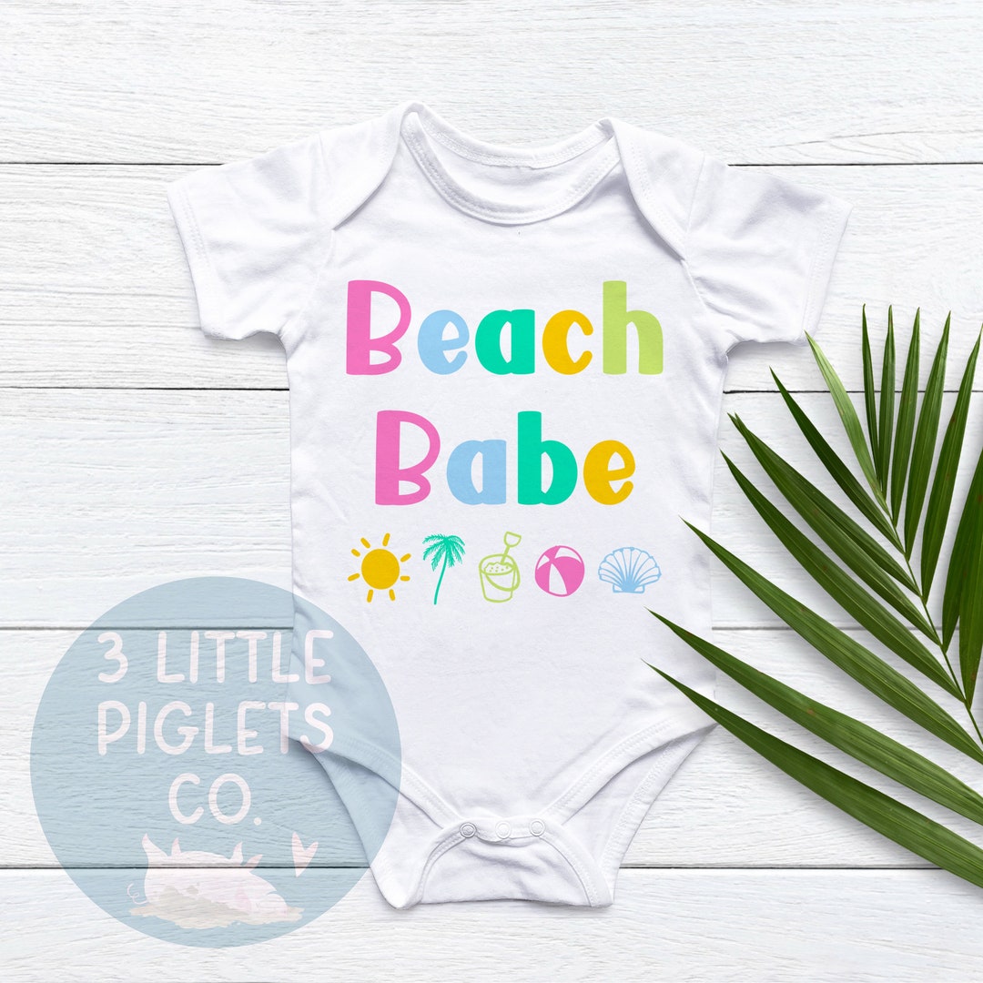 Beach Babe, Beach Baby Onesie®, Beach Baby, First Trip to the Beach ...
