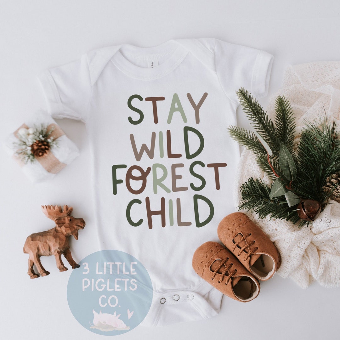 Stay Wild Forest Child Onesie® Forest Baby Onesie® Nature Baby Shower ...