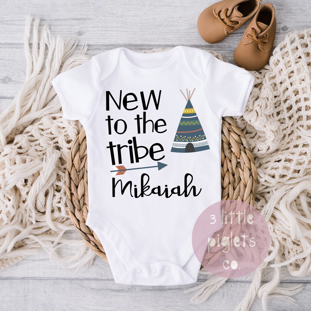 New to the Tribe, Baby Onesie®, New Baby Boho Onesie®, Baby Shower Gift ...