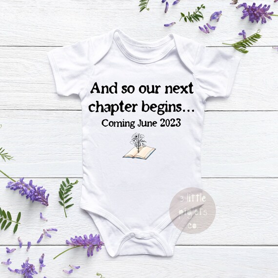 And so Our Next Chapter Begins Book Lovers Pregnancy - Etsy