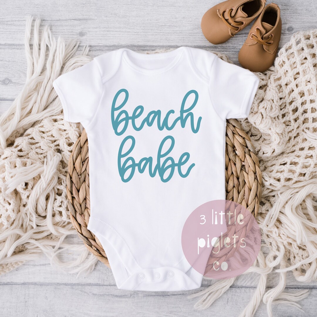 Beach Babe 2 Onesie®, Natural Bodysuit, Boho Onesie®, Cute Beach Baby ...