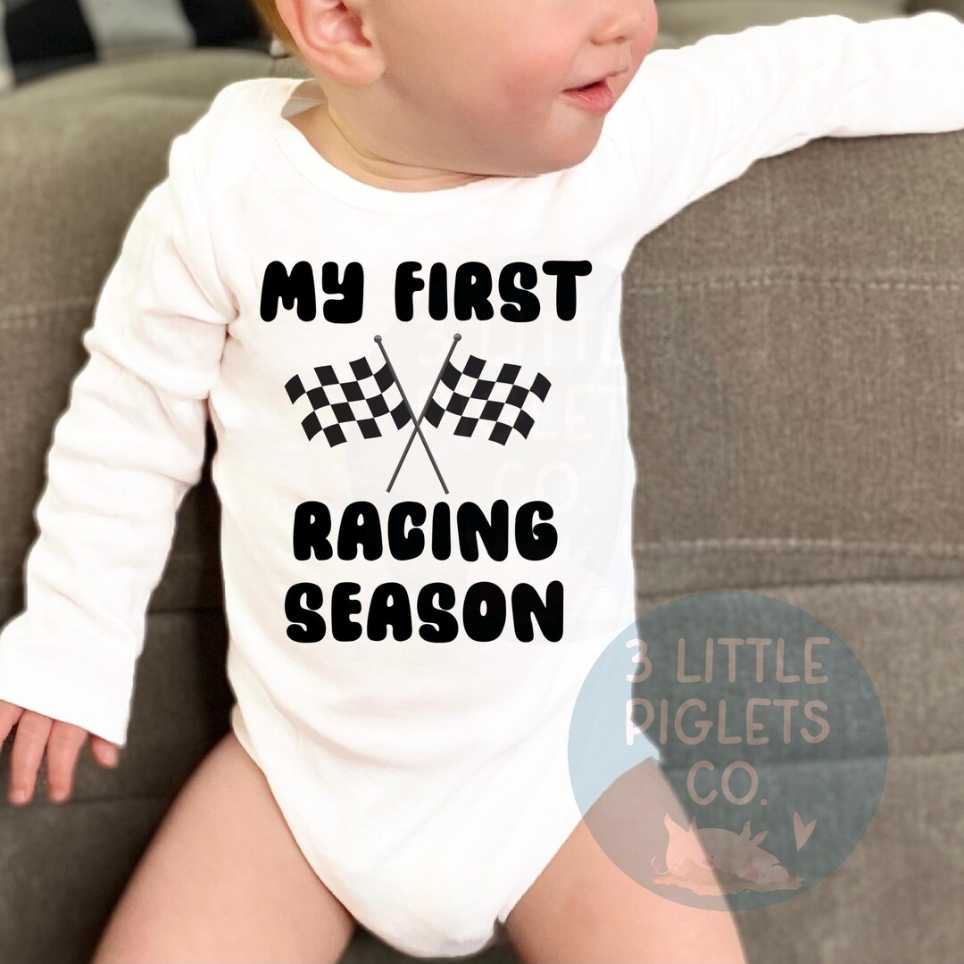 Racing Onesie® Baby Racing Outfit F1 Baby Onesie® Racing Onesie® My First Racing Season Racing ...