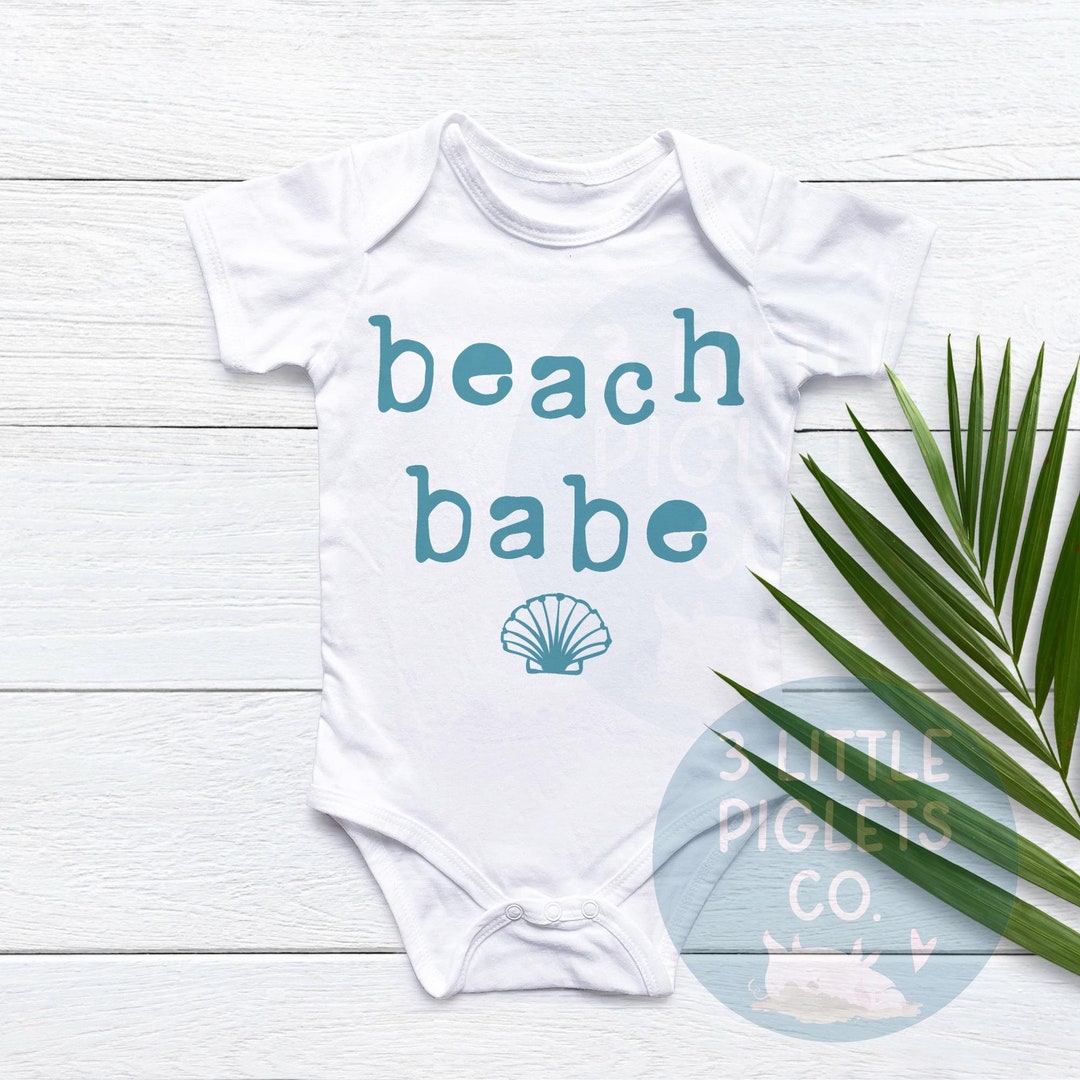 Beach Babe Onesie® Beach Baby Outfit First Beach Trip Coastal Baby ...