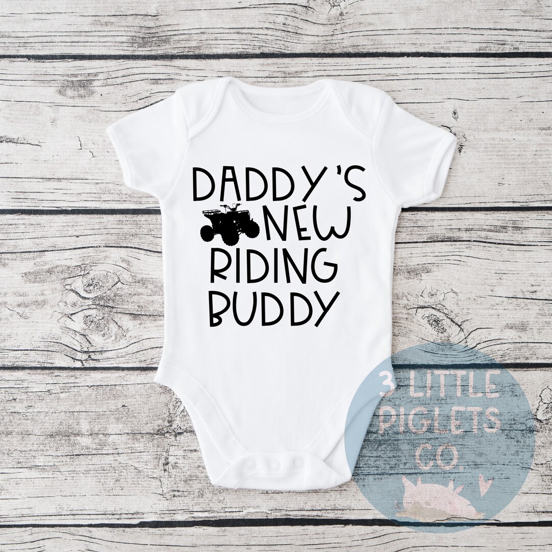 Daddy's New Riding Buddy Onesie® ATV Dad Four Wheeling - Etsy