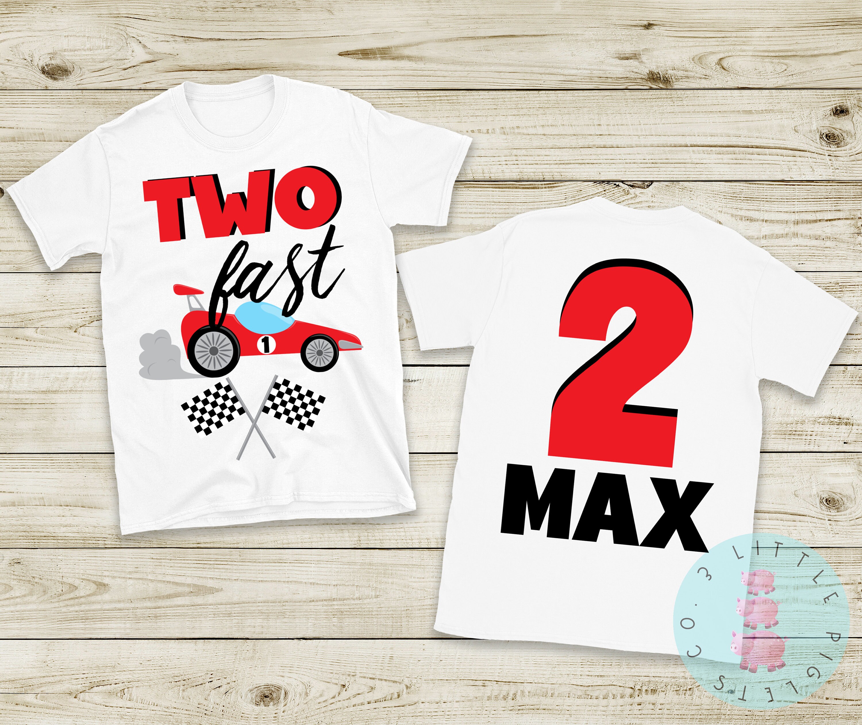 Two Fast Birthday Shirt Two Fast Birthday Theme Toddler - Etsy