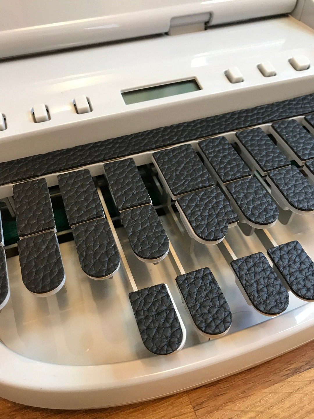 Black, White, Gray Faux Leather Steno Textured Keypads - Etsy