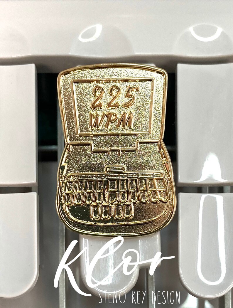 Achievement Court Reporting Speed Lapel Pins | Etsy