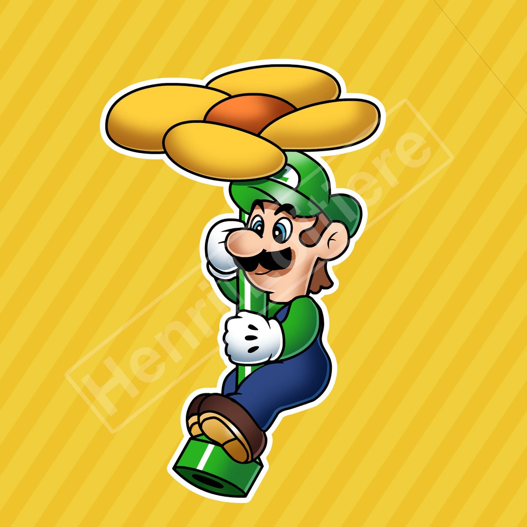 Super Mario Bros. Wonder Sticker Luigi - Etsy