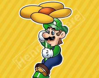 Super Mario Bros. Wonder Sticker Floating Cap Mario - Etsy