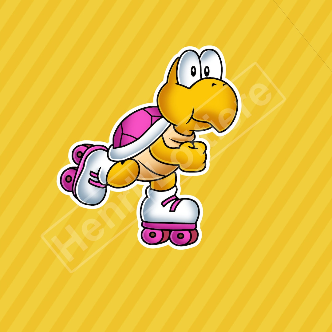 Super Mario Wonder Bros. Sticker Rolla Koopa - Etsy