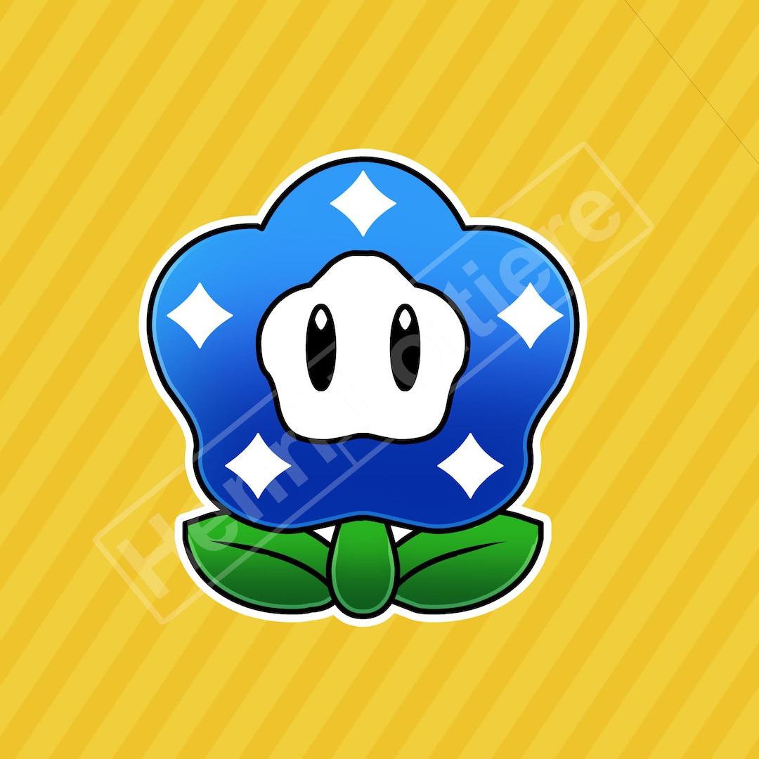 Super Mario Wonder Sticker - Wonder Flower - Etsy