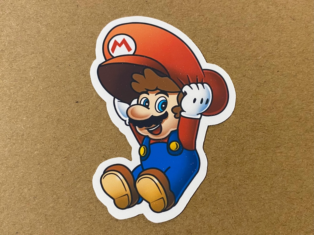Super Mario Bros. Wonder Sticker - Floating Cap Mario - Etsy