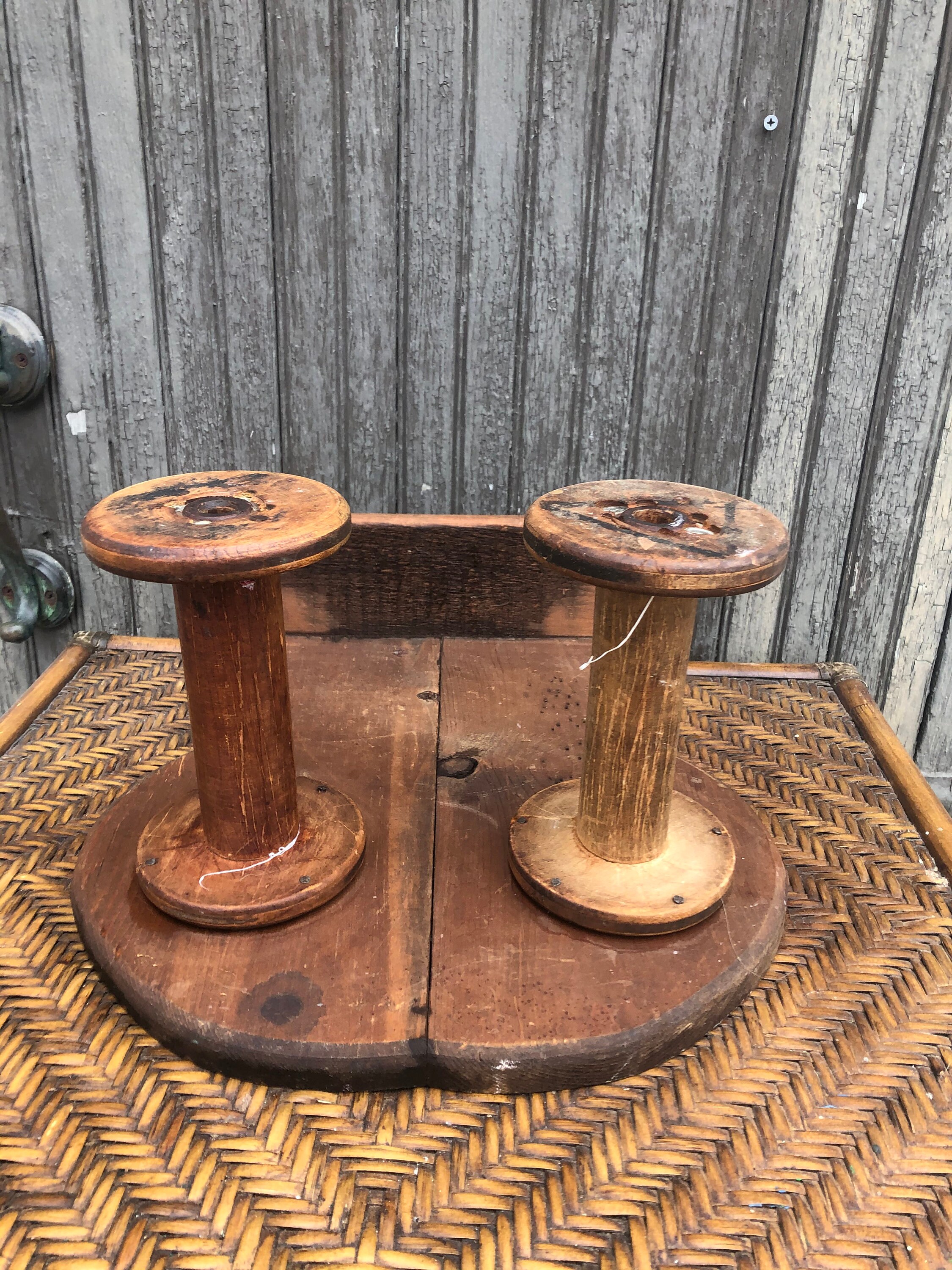 Vintage Spool Holder Wooden Wood Coat Rack Farmhouse | Etsy