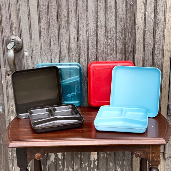 Vintage Plastic Lunch Trays Confetti Set of 4 Dow Styron - Etsy