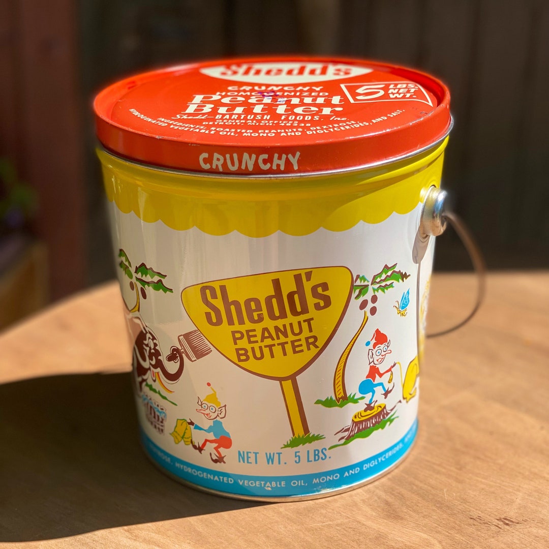 Vintage Peanut Butter Tin, Can, Shedd’s, Farmhouse, Decor - Etsy