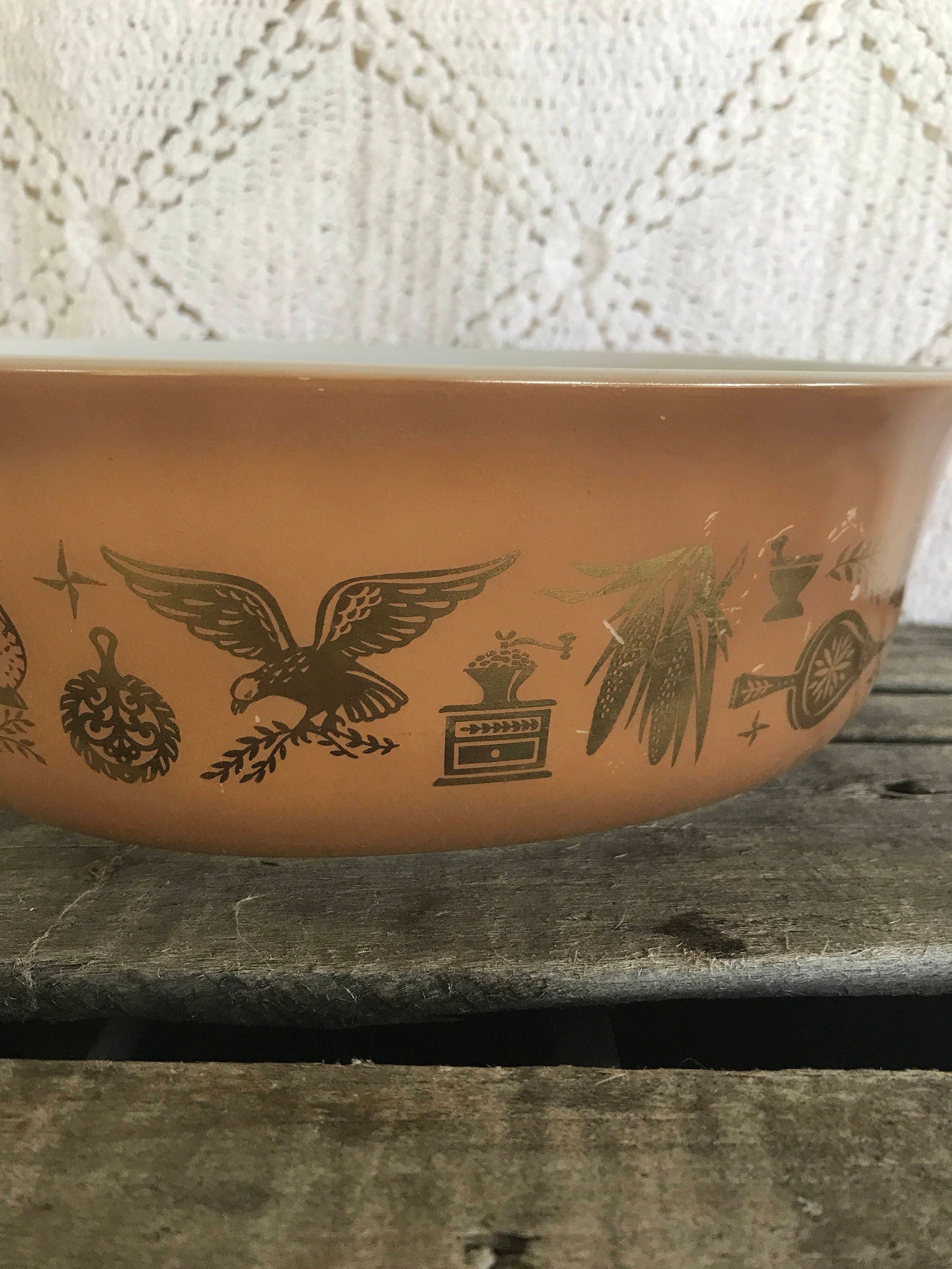 Vintage Pyrex Brown Glass Glassware Casserole Dish | Etsy