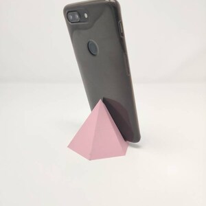 Geometric Phone Stand | Pyramid Phone Holder |mobile Organizer | Desk ...
