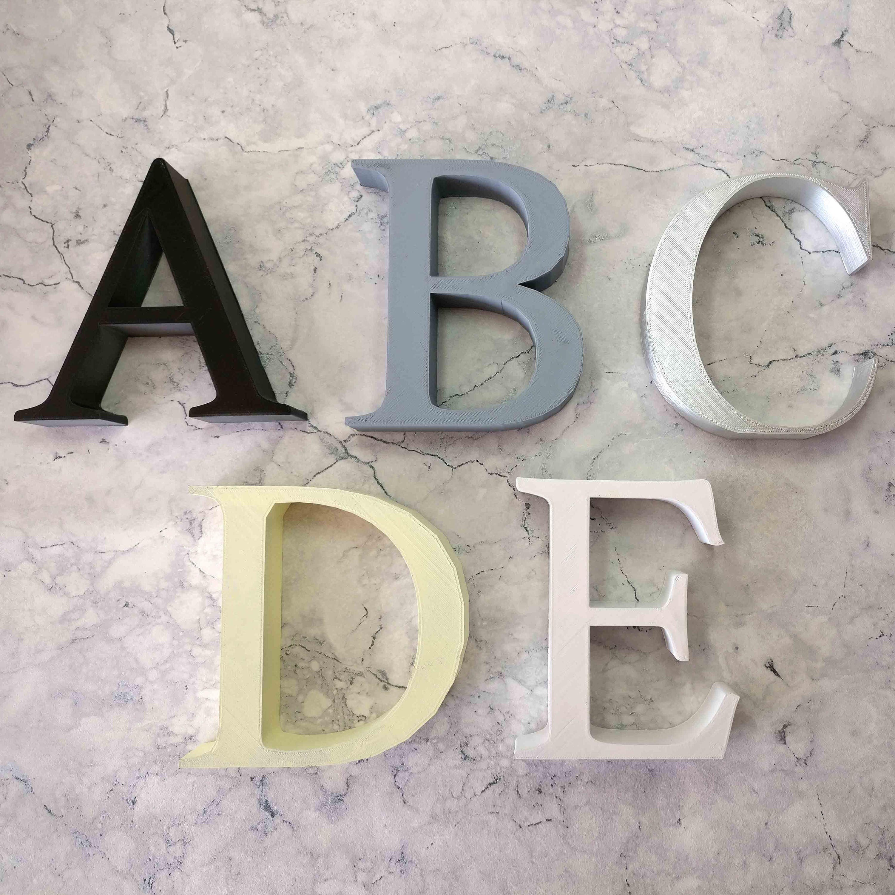 Personalised Free Standing Letters Free Standing Letters 3D - Etsy UK