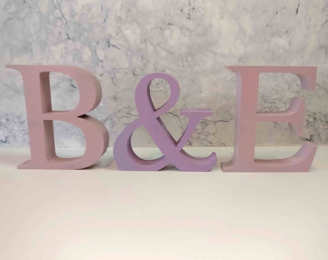 Personalised Free Standing Initials | Letters | & | Valentines ...