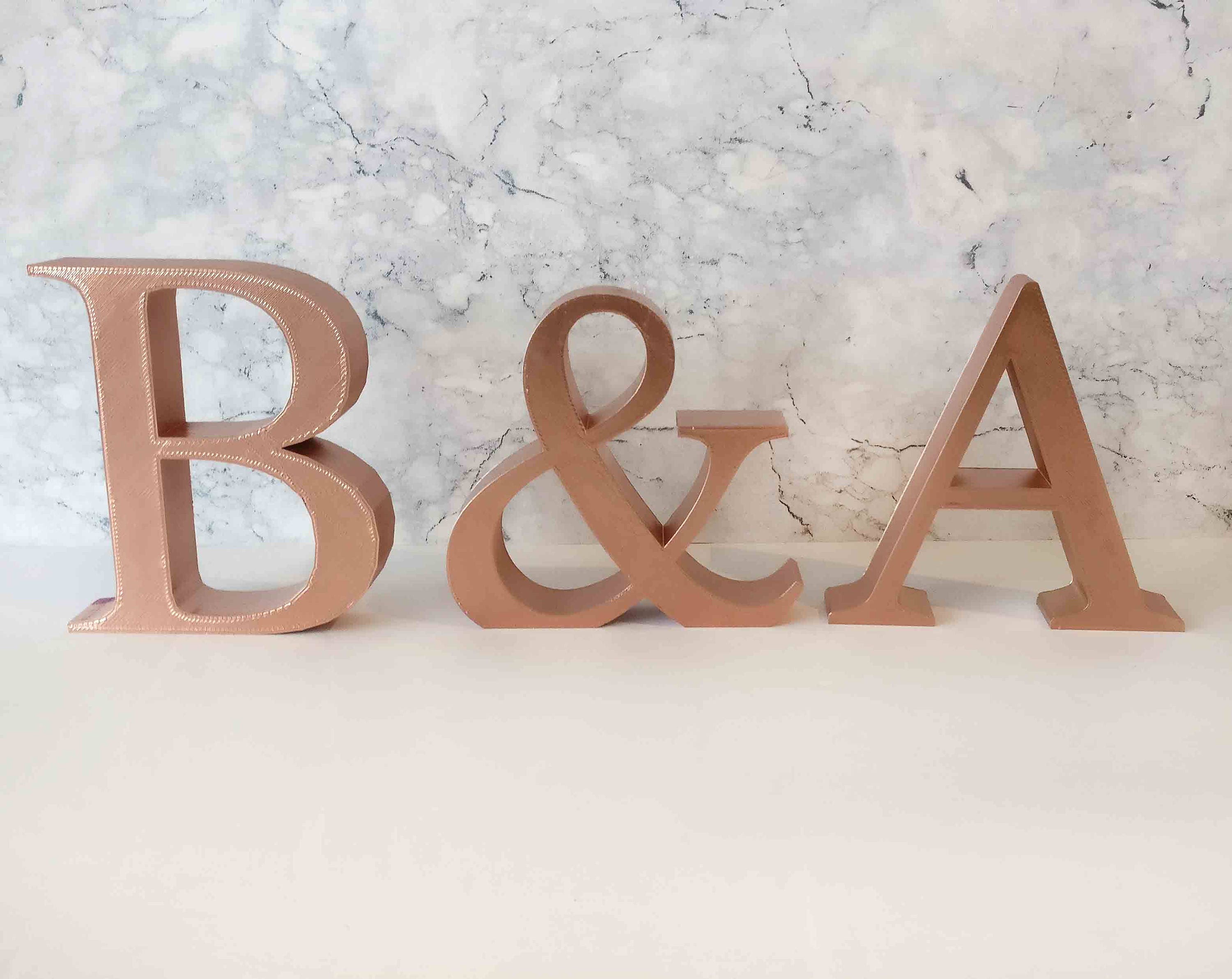 Personalised Free Standing Initials | Letters | & | Valentines ...