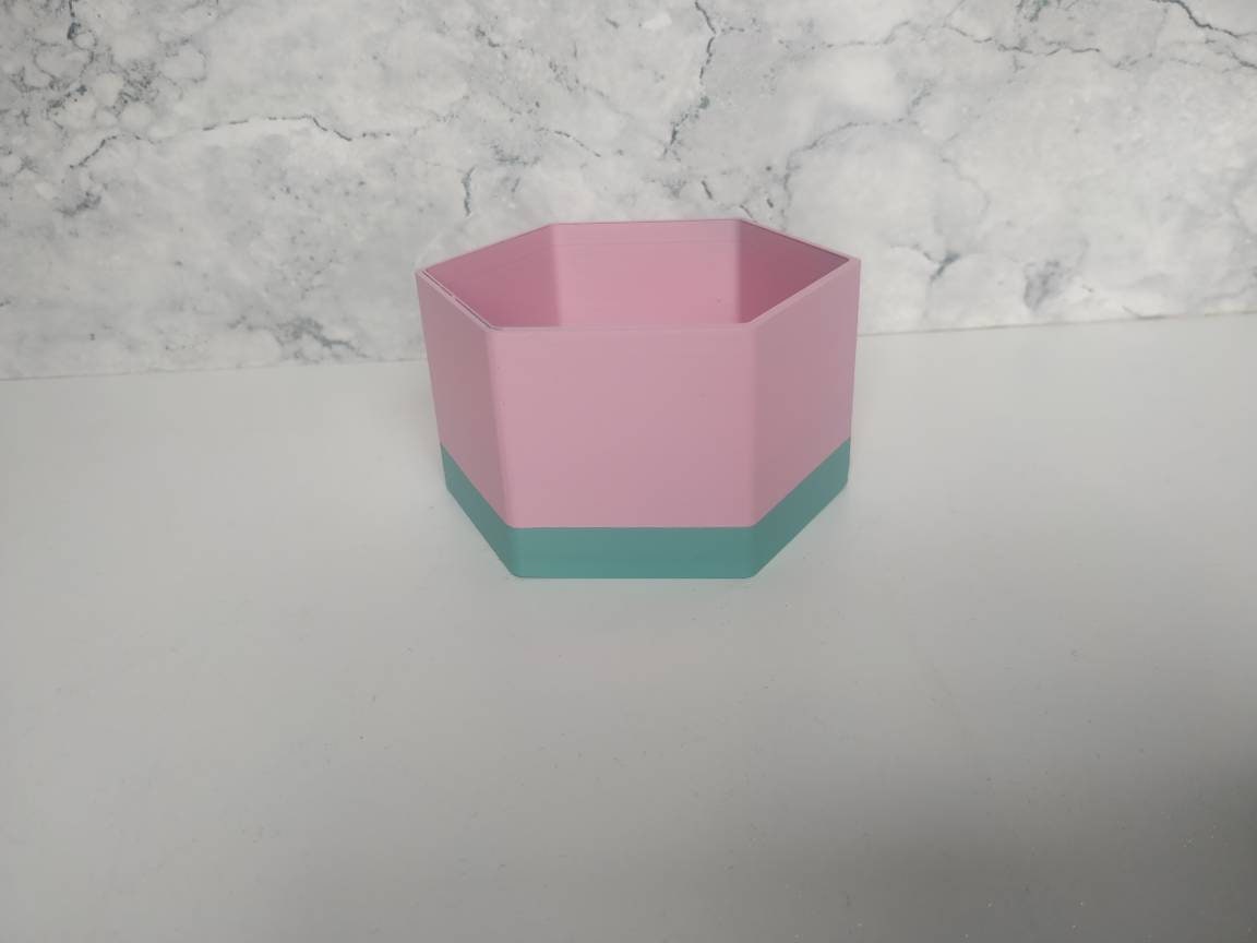 Pastel Desk Tidy Geometric Desk Organiser Pen Pot | Etsy