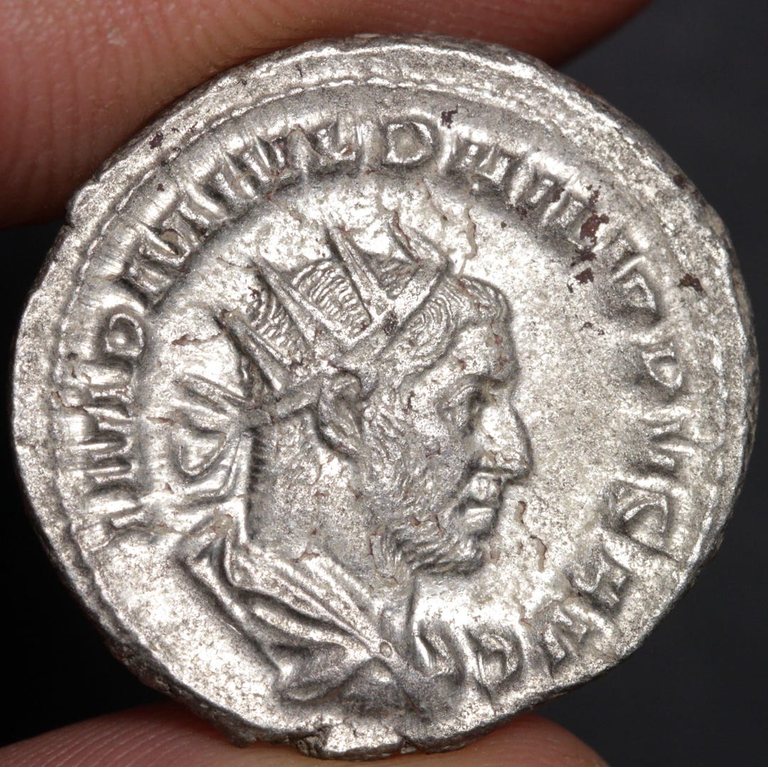 Eternal Rome Genuine Ancient Roman Coin - Silver Double Denarius (244AD ...