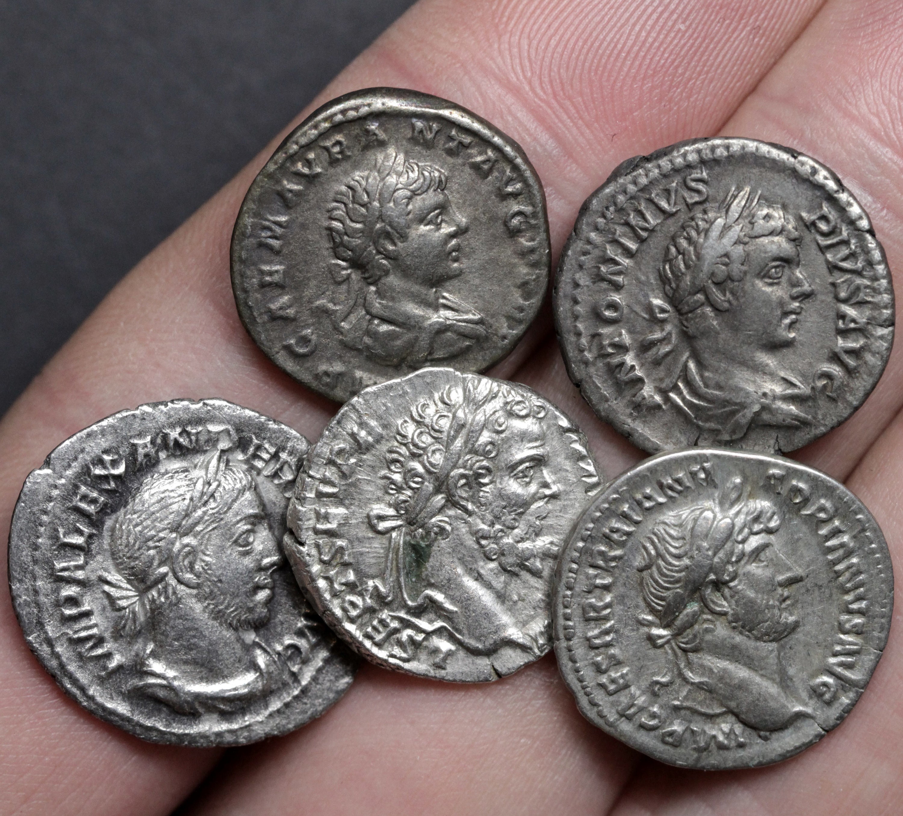 1700 Year Old Ancient Roman Silver Denarius Coin Certificate of ...