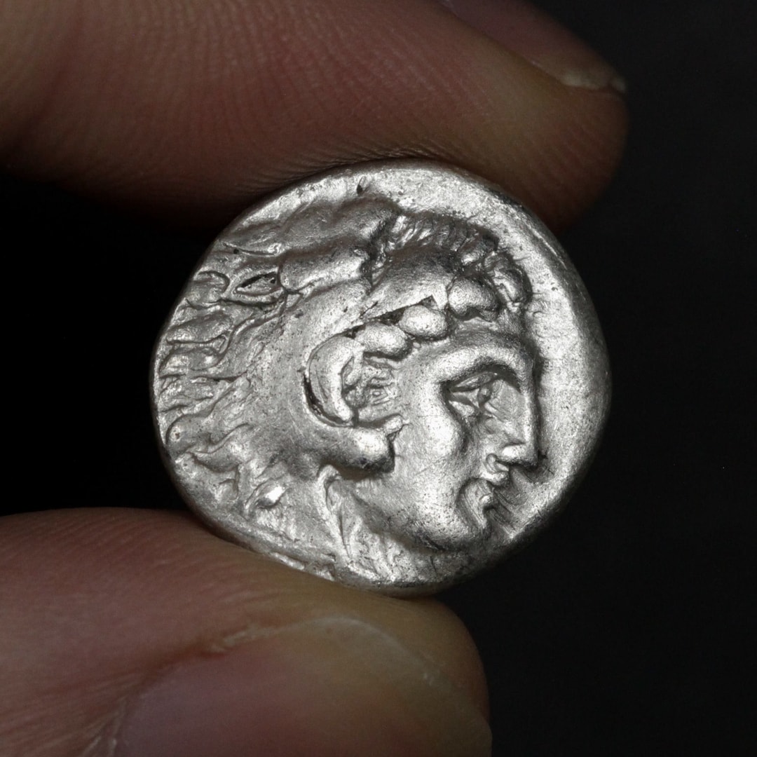 Alexander the Great Coin Ancient Greece Silver Drachm 300BC With Coa - Etsy