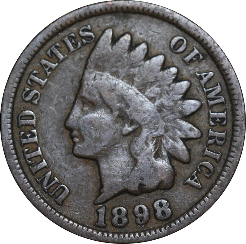 1800s Indian Head Penny Very Good (VG) Condition Classic American ...