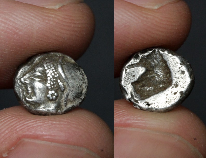 Ancient Greek Silver Tiny Coin 500BC Ionia Hemidrachm 2500 Years Old - Etsy
