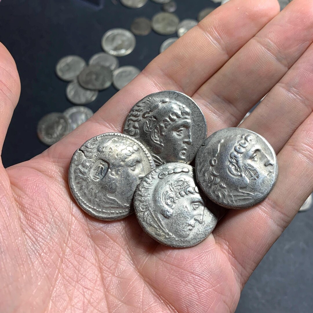 Ancient Greek Genuine Alexander the Great Silver Coin 200BC Tetradrachm ...