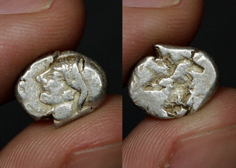 Ancient Greek Silver Tiny Coin 500BC Ionia Hemidrachm 2500 Years Old - Etsy