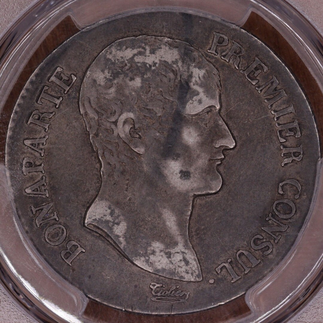 Napoleon Bonaparte Silver 5 Francs Coin 1802 Pcgs-certified - Etsy