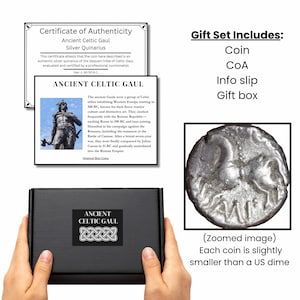 Ancient Celtic Silver Coin 2000 Years Old | Certificate of Authenticity ...