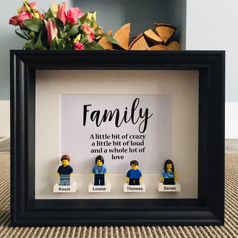 Personalised Lego mini figure Family Portrait | Etsy