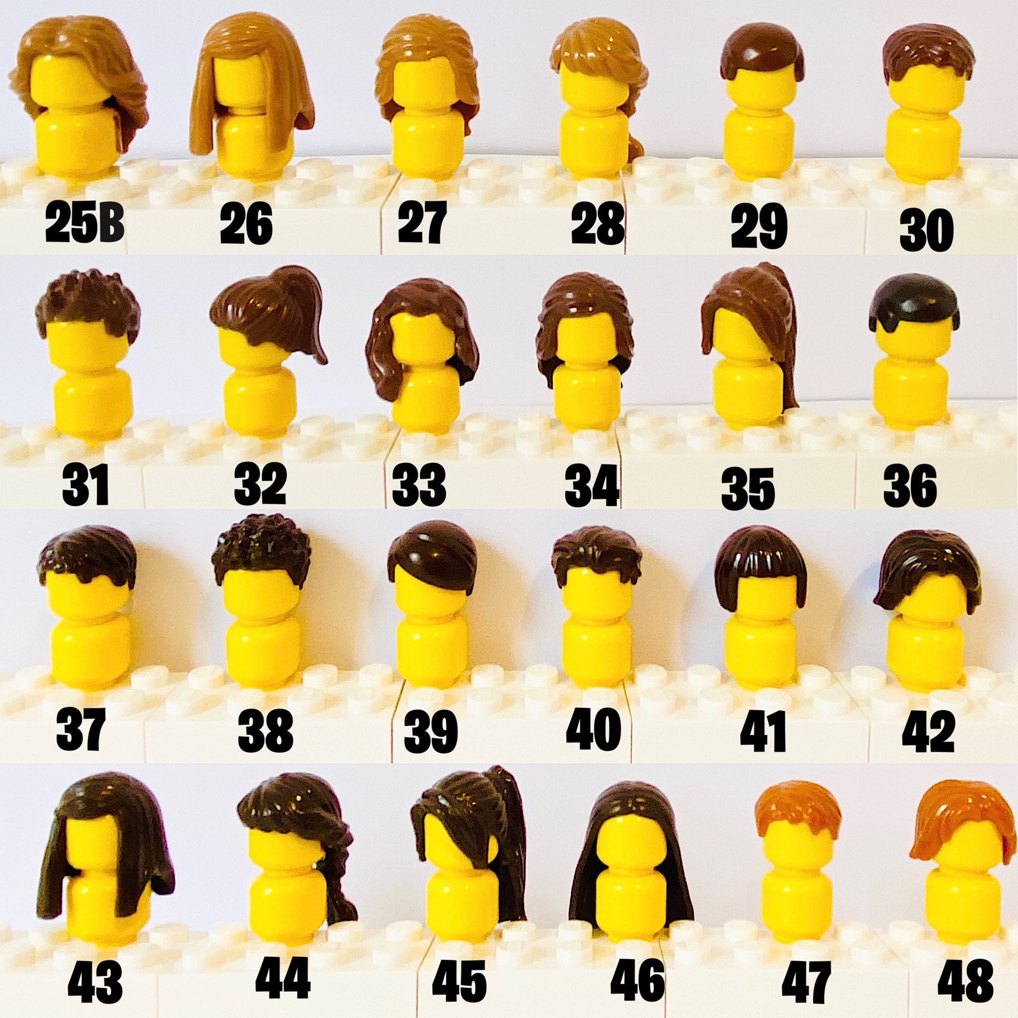 Lego Minifigures Hairstyles