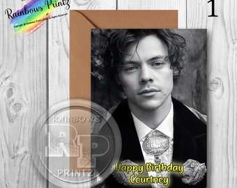 Harry Styles Birthday Card - Etsy UK