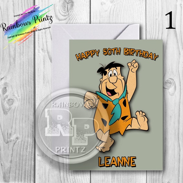 Flintstones Cards - Etsy
