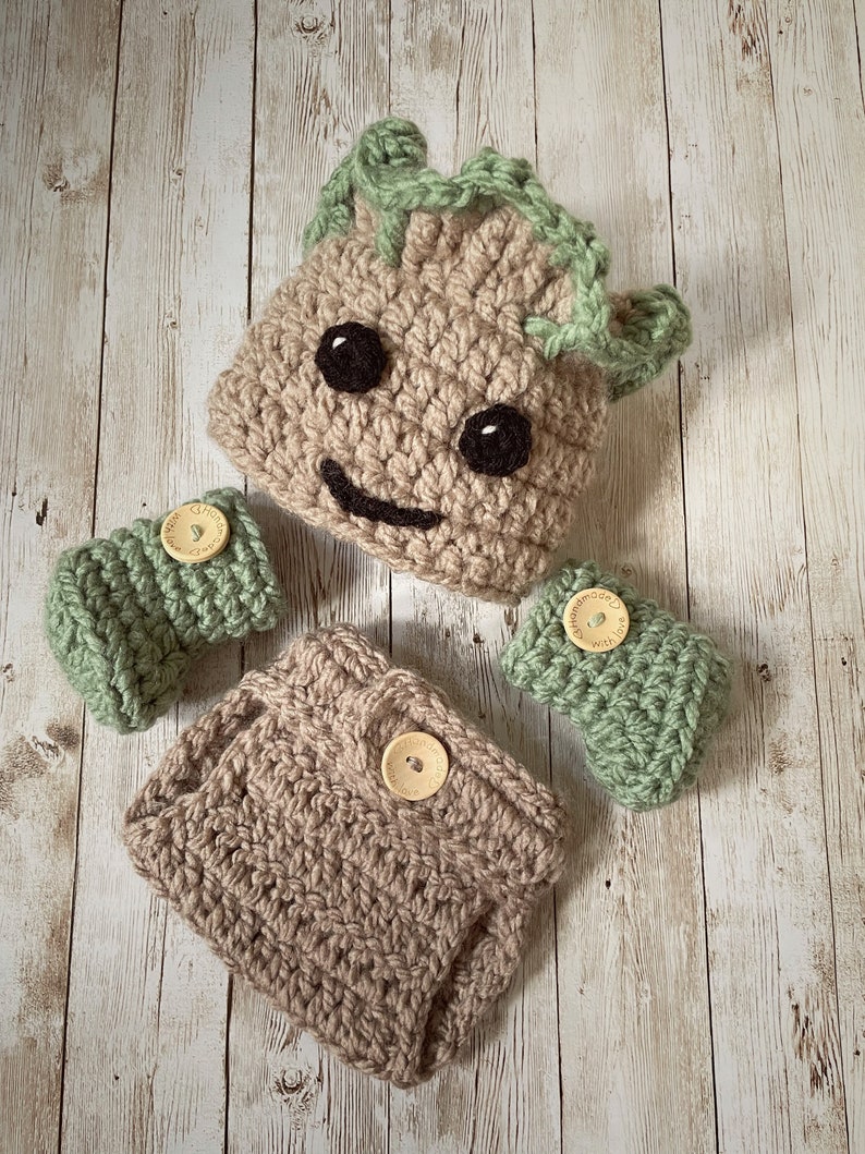 Baby Groot Hat Set Guardians of the Galaxy Photo Prop - Etsy